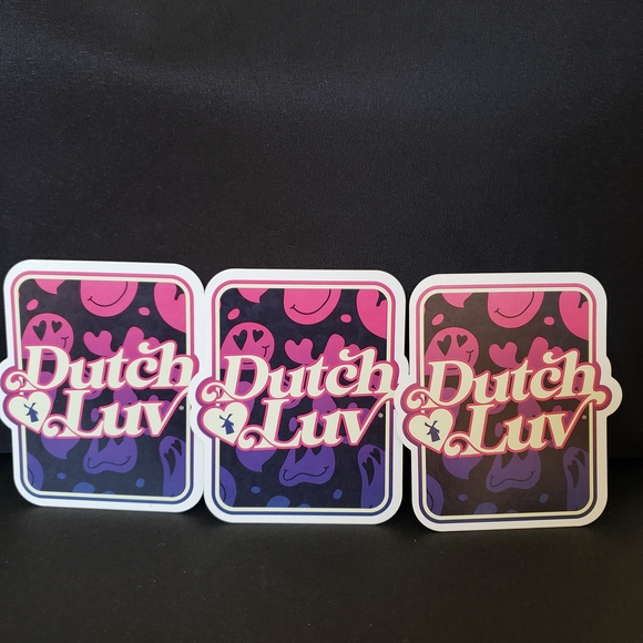 Dutch Bros | Design | Dutch Bros Luv Sticker Set Of 3 | Poshmark